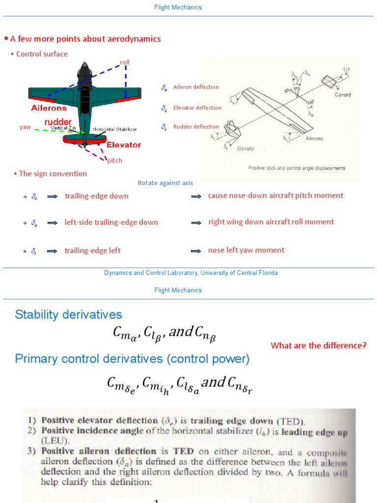 A Few More Points About Aerodynamics: - Control Surface | PDF | Flight ...