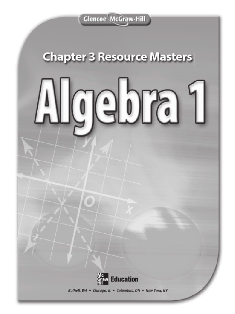 Chapter 3 Worksheets Algebra 1 | PDF | Educational Assessment ...