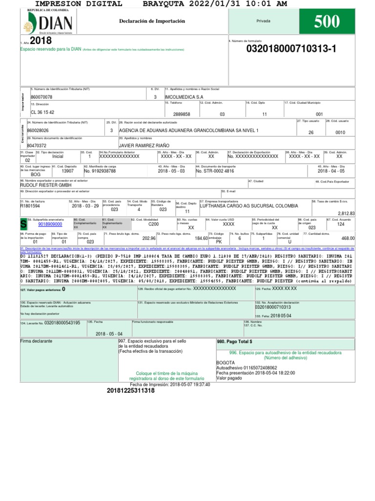 Certificado de Importacion | PDF | Economía mundial | Negocios Internacionales