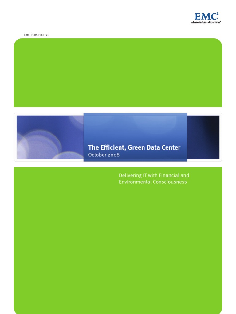 The Efficient Green Data Center Wp Pdf Data Center Backup