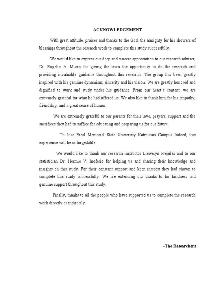 Acknowledgement With Great Attitude, Praises and Thanks To The God, The ...