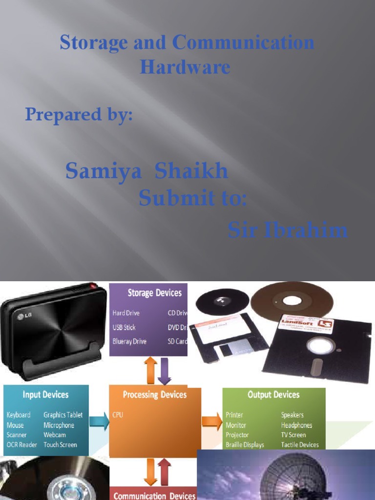 Storage and Communication Hardware: Prepared by | PDF | Duplex ...