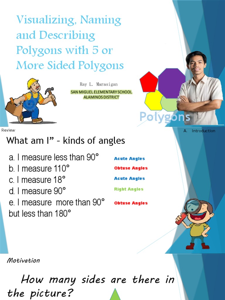 COT MATH 5 Visualizing, Naming and Describing Polygons With 5 or More ...
