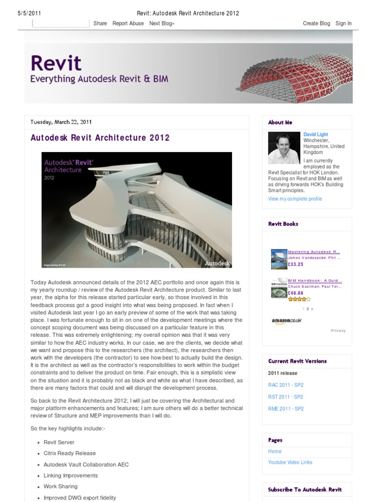 Revit - Autodesk Revit Architecture 2012 | PDF | Autodesk Revit | 3 D ...