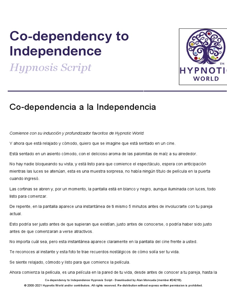 Codependency To Independence | PDF