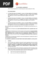 Sweat Equity Options - Advisory Agreement - Template | PDF | Startup ...