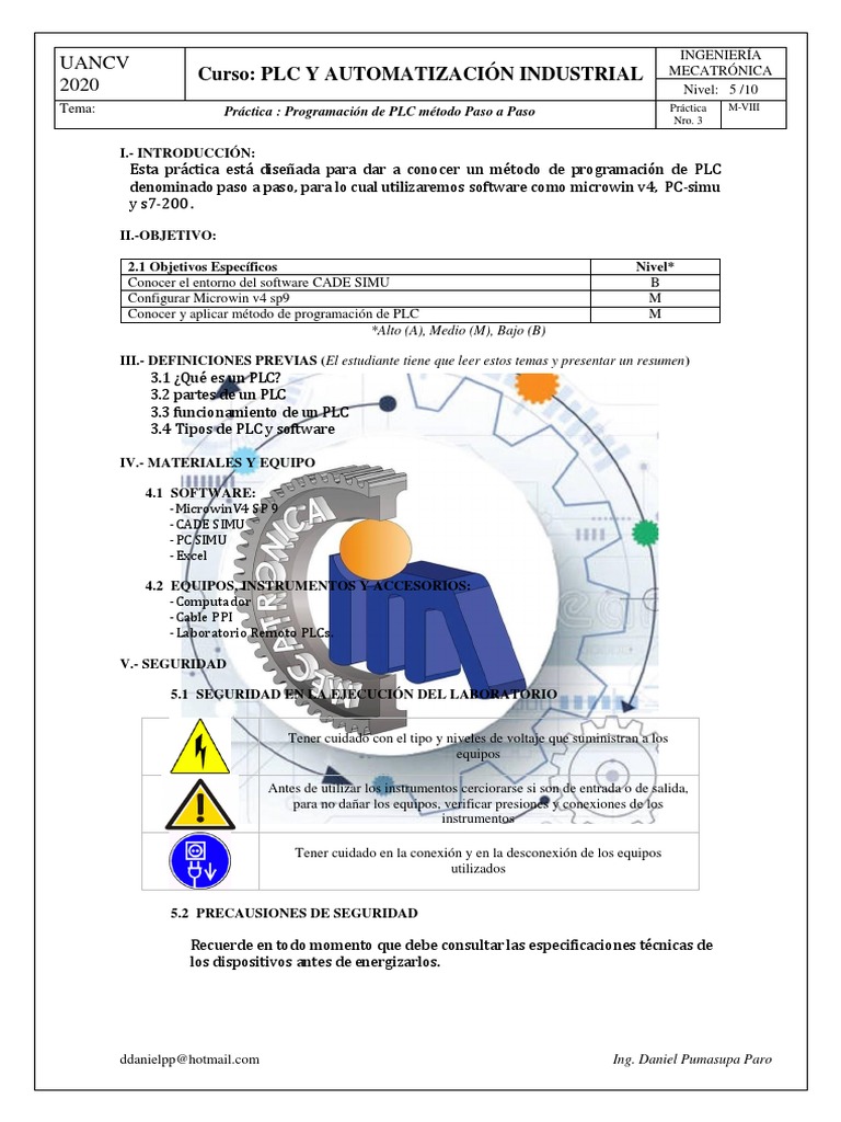 Guia Práctica PLC Paso A Paso | PDF | Controlador lógico programable | Automatización