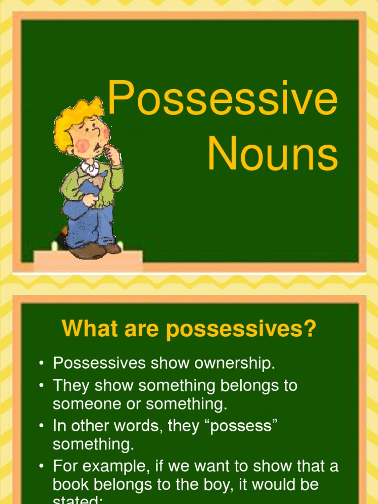 Possessive Noun Examples