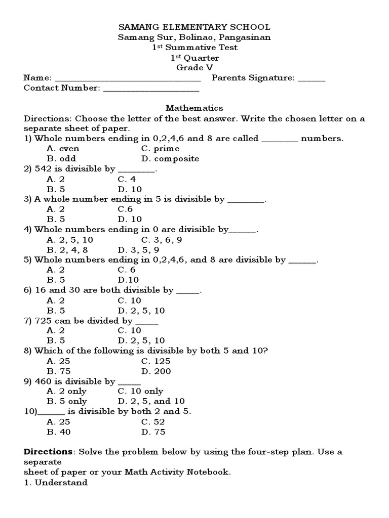 1ST Summative Test Q1 | PDF | Solvent | Mixture