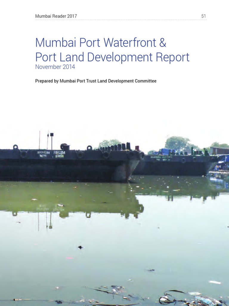Mumbai Port Waterfront - Port Land Development Report | PDF | Lease | Port
