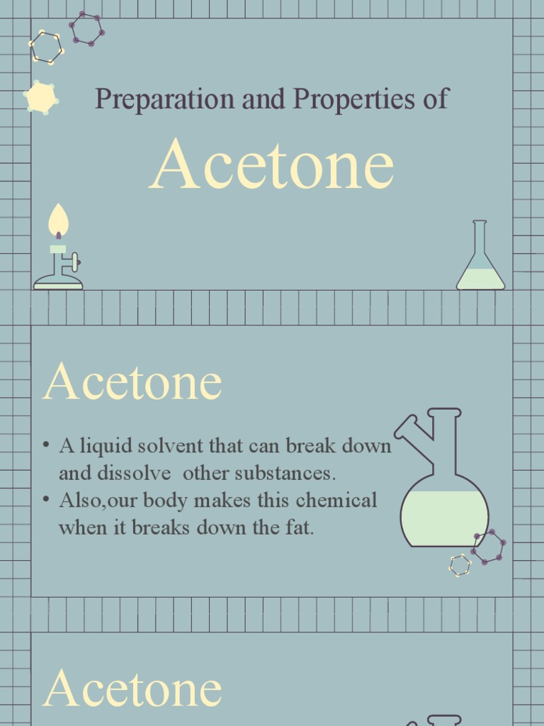 Properties of Acetone | PDF | Physical Sciences | Materials