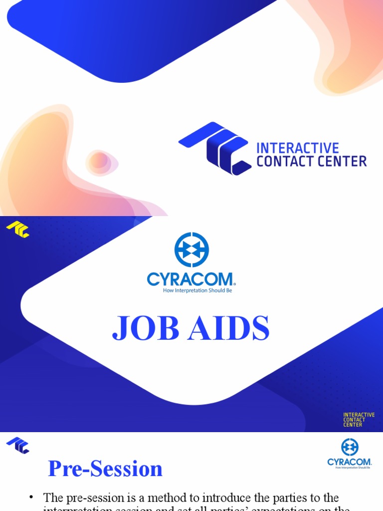 Cyracom Job Aids | PDF | Language Interpretation | Telephone Number
