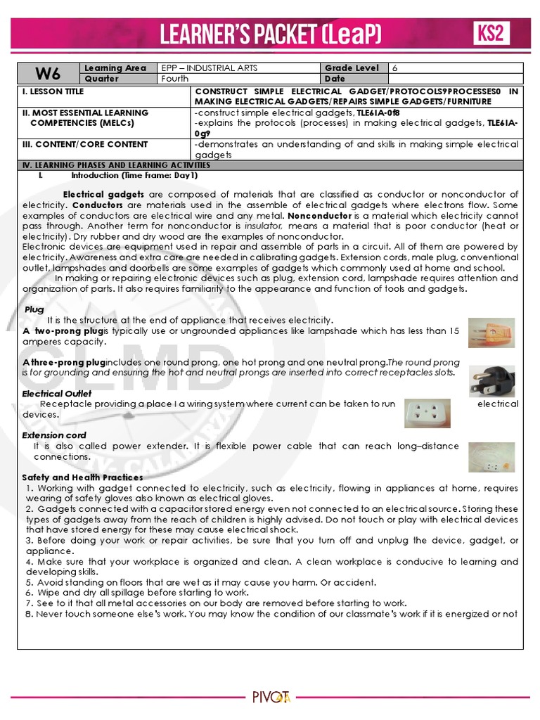 Iv. Learning Phases and Learning Activities I. Introduction (Time Frame: Day1) | PDF | Ac Power ...