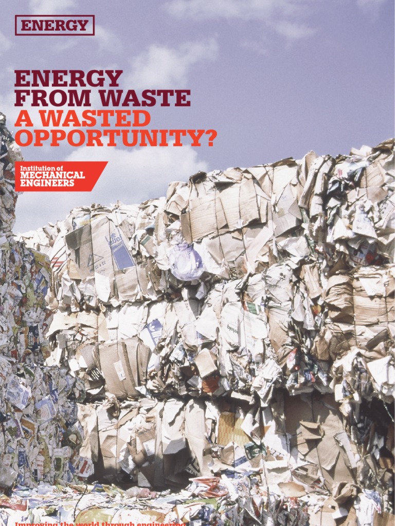 Energy From Waste Report | PDF | Incineration | Gasification