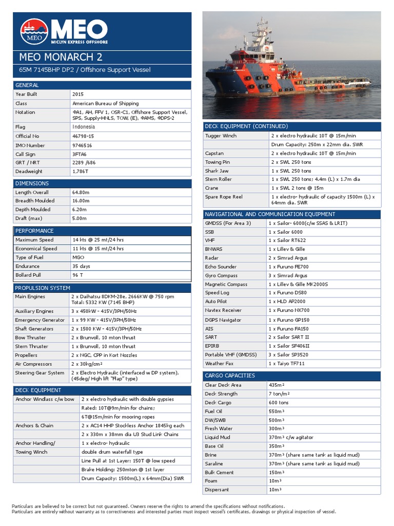 MEO Monarch 2 | PDF | Anchor | Watercraft