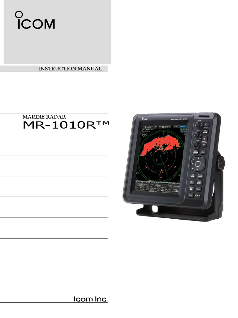 Manual Radar Icom Mr1010rii | PDF | High Voltage | Electrical Engineering