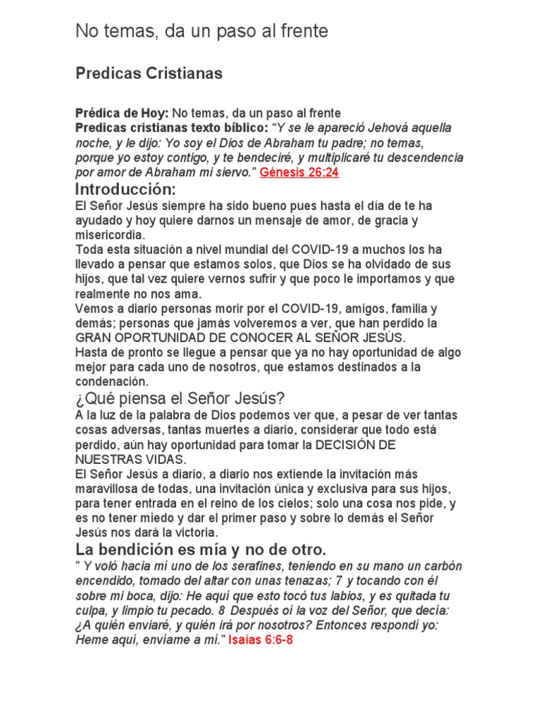 No Temas | PDF | Cristo (título) | Jesús