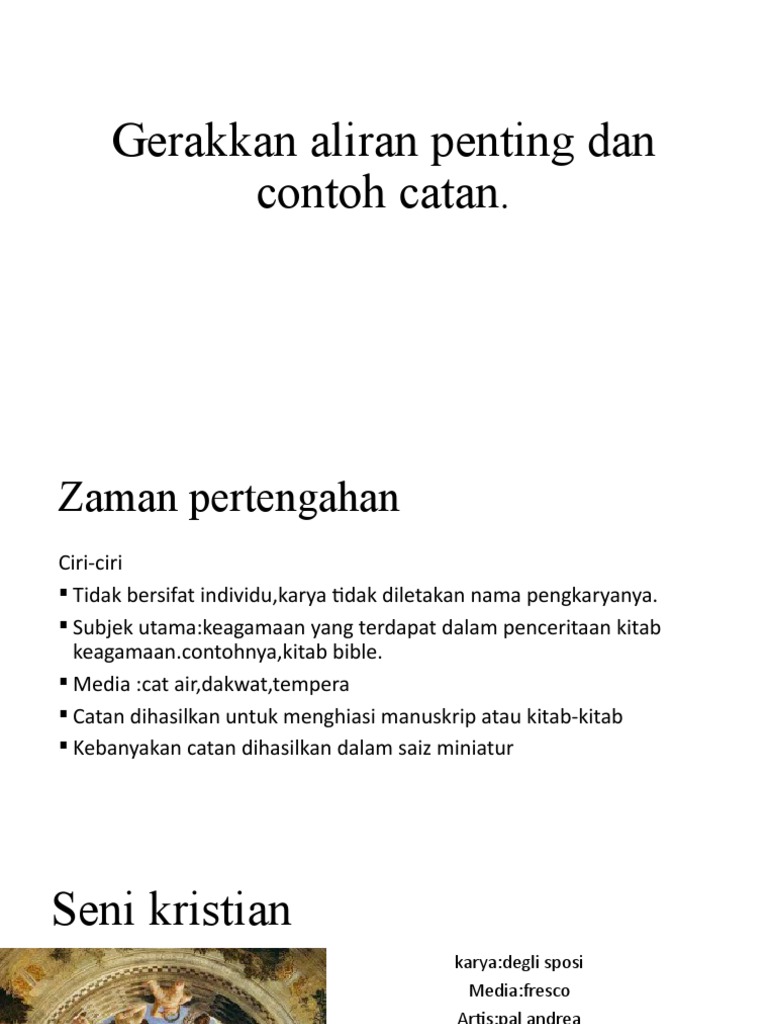 Aliran-Aliran Seni Catan Di Barat | PDF | Seni | Klasik