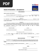 DepEd Adopt-a-School Program (ASP) Deed of Donation and Deed of ...