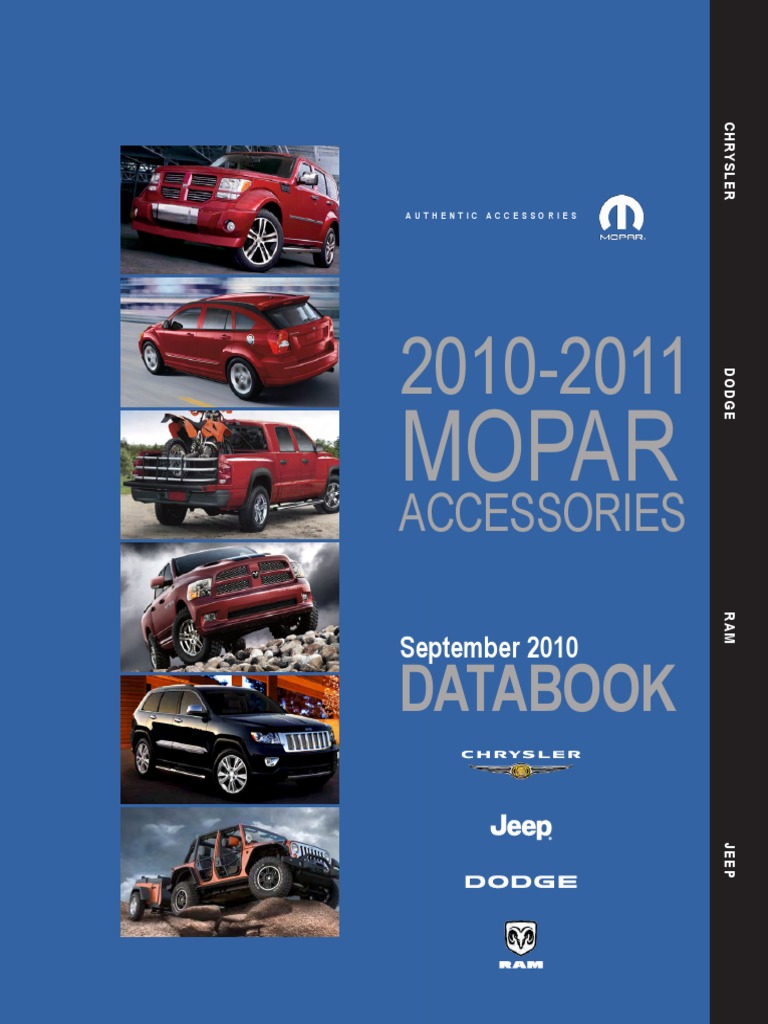 2010-2011 Mopar Accessories September 2010 Databook | PDF | Trunk (Car ...