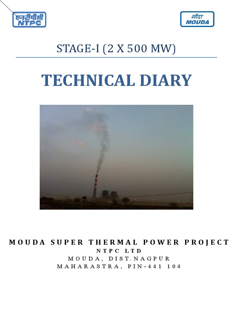 Technical Diary: STAGE-I (2 X 500 MW) | PDF | Electric Motor | Boiler