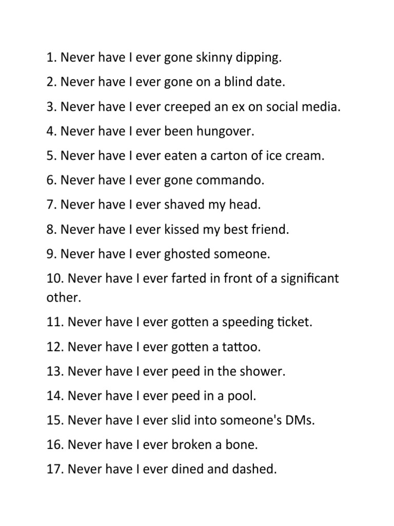 Never Have I Ever 2 | PDF