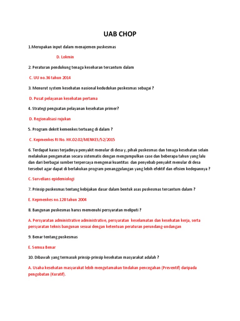 Uab Chop | PDF | Pengembangan Diri