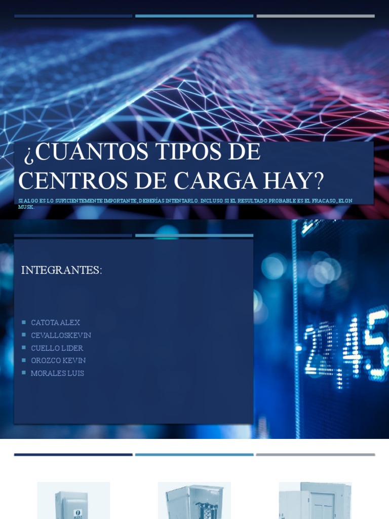 Cuántos Tipos de Centros de Carga | PDF
