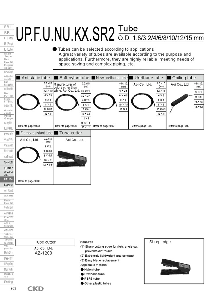 Tube Specifications・How to order・Dimensions (0.3MB) | PDF | Pipe (Fluid ...