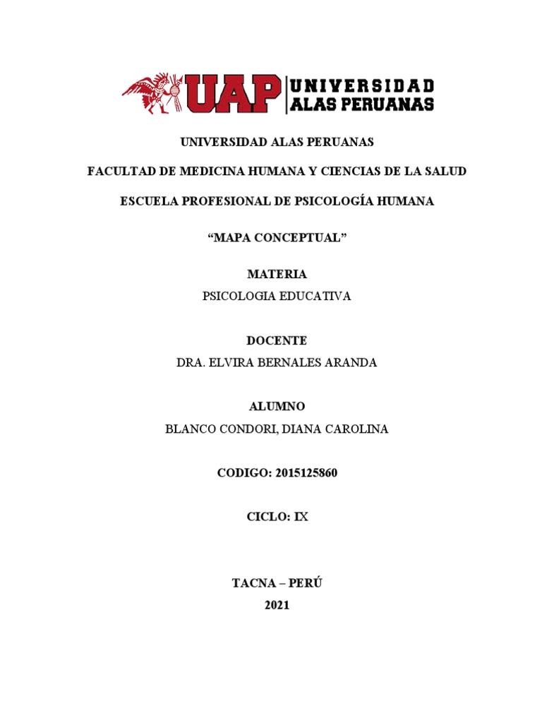 Psico Educ Mapa | PDF | Sicología | Psicología Educacional