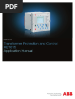 REF 615 Relay Manual | PDF | Electrical Engineering | Electromagnetism