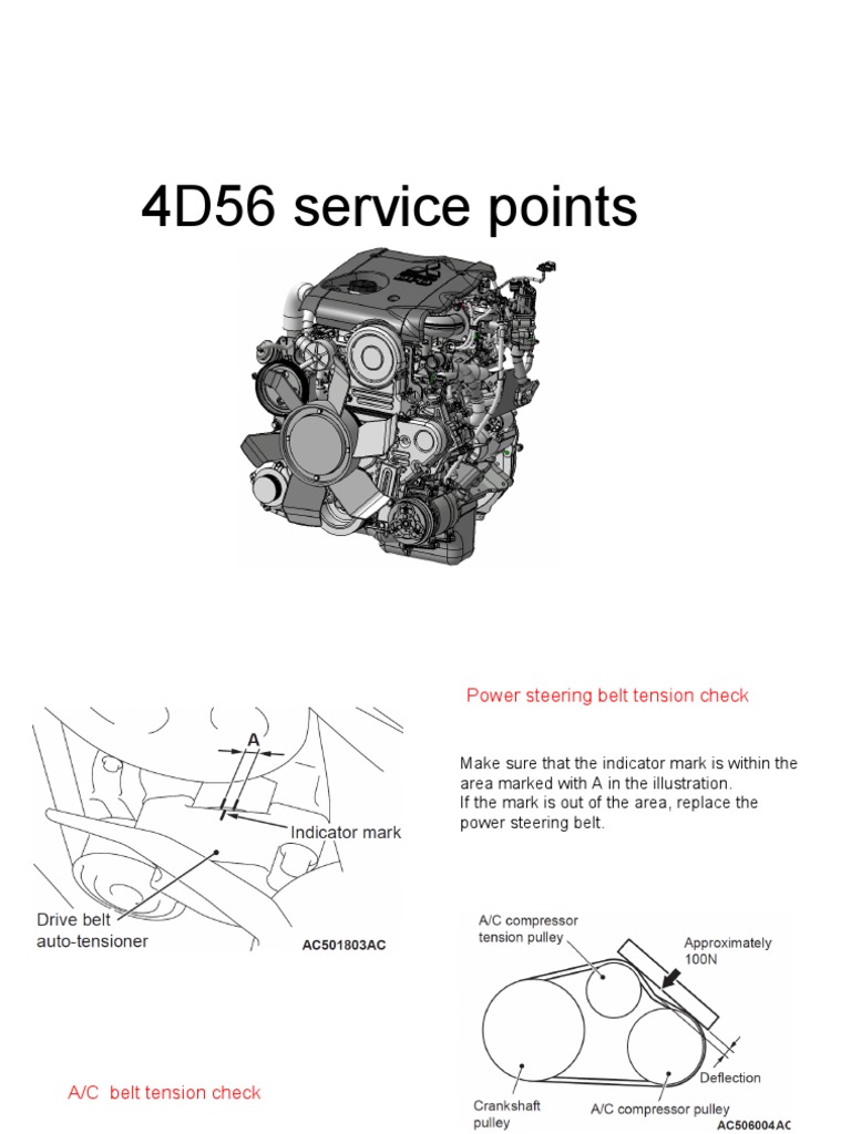 4D56 Service Points | PDF | Nut (Hardware) | Mechanical Engineering
