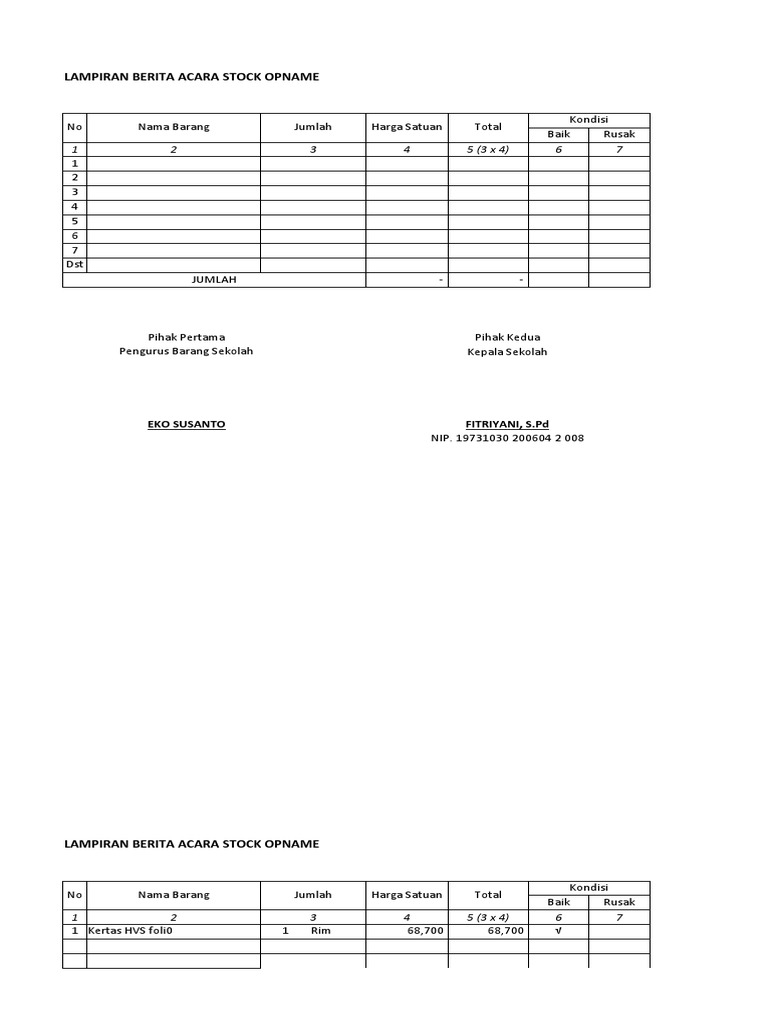 Laporan BHP SMPN56 | PDF