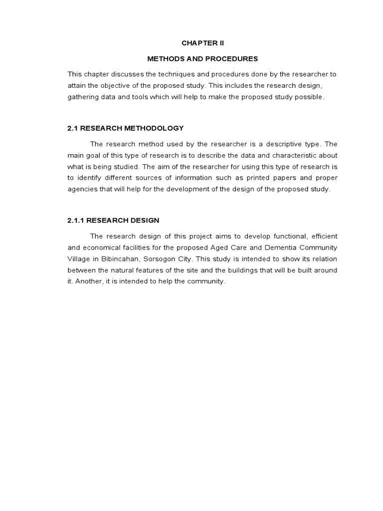 CHAPTER 2 - THESIS (Sample Only) | PDF | Dementia | Design