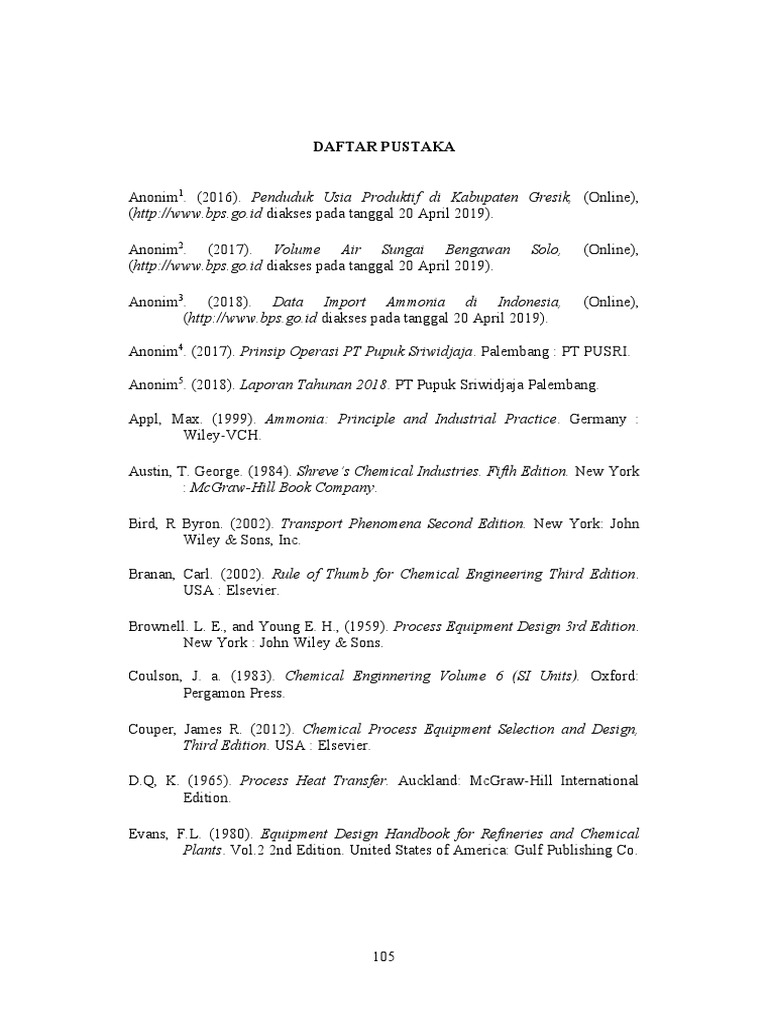 Daftar Pustaka: Third Edition. USA: Elsevier | PDF | Business Process | Chemistry