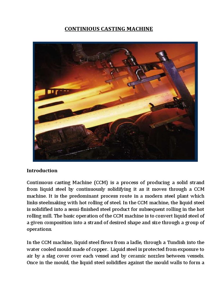 CCM Equipment Detail For Clearance | PDF | Mechanical Engineering ...