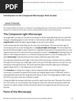 Compound Microscope Lab Report | PDF | Optics | Electromagnetic Radiation