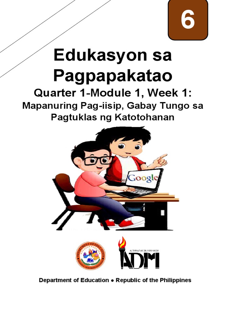EsP6 Q1 Mod1-Mapanuring Pag Iisip Version3 | PDF