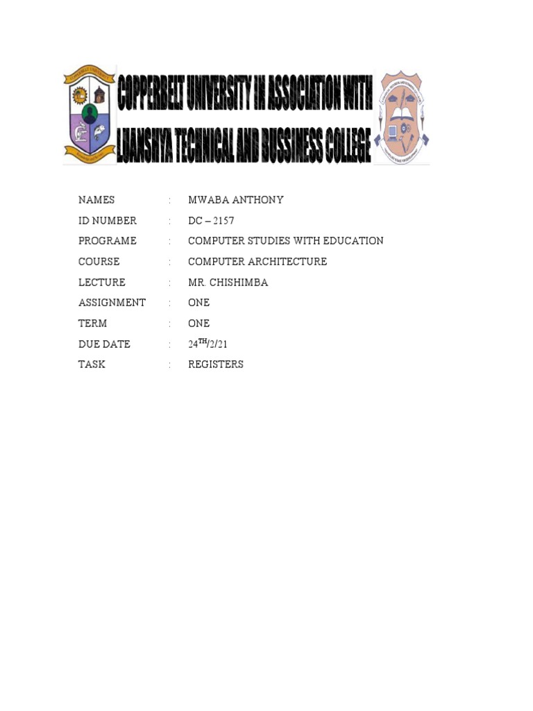 Register Assignment | PDF | Central Processing Unit | 64 Bit Computing