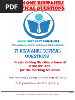 Muhtasari Kikao 1 | PDF