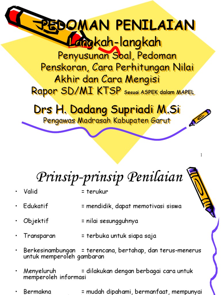 1.langkah Langkah Penyusunan Soal Pedoman Penskoran Dan | PDF