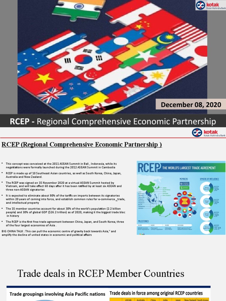 RCEP Presentaton1 | PDF | International Business | Economies