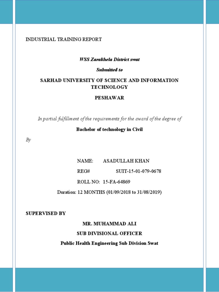 Asad Tubewell Water Supply Project | PDF | Water | Pipe (Fluid Conveyance)