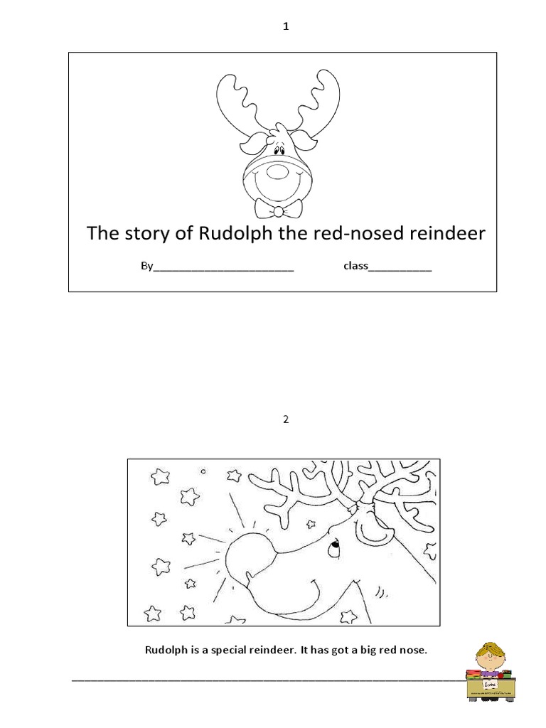 The Story of Rudolph The Red-Nosed Reindeer | PDF | Language Arts ...