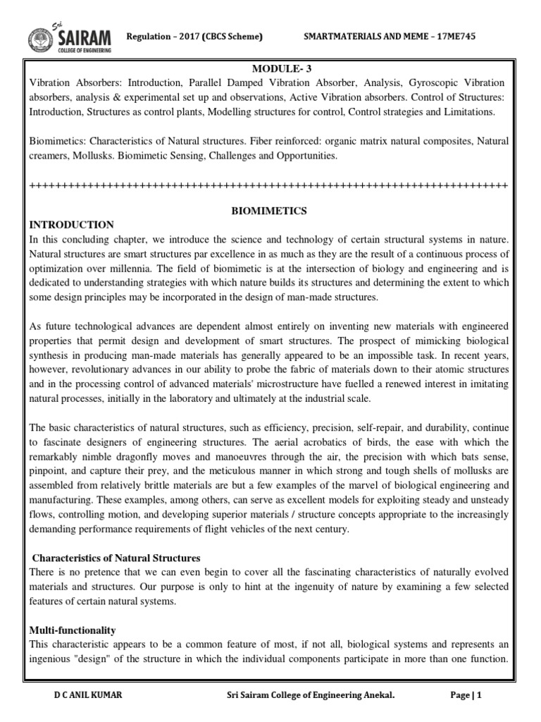 15ME745 Smart Materials Module 3 | PDF | Control Theory | Composite ...
