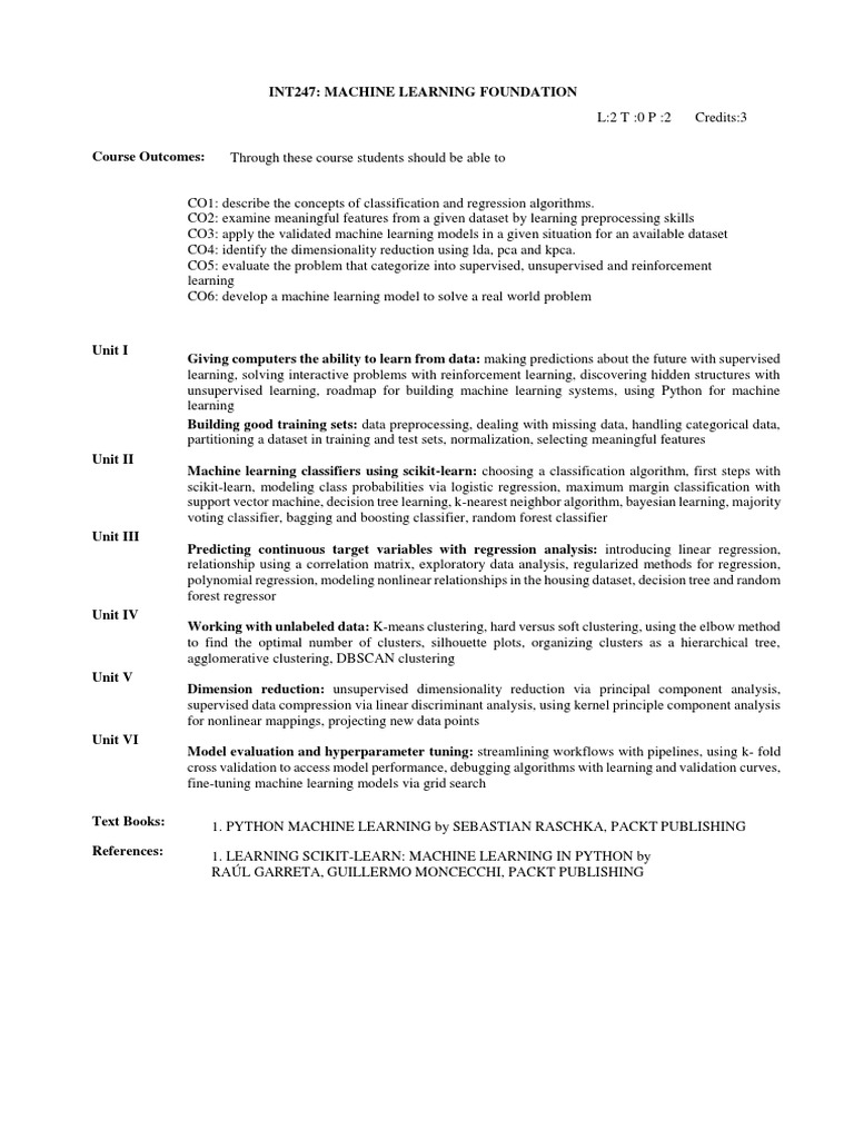 Machine Learning Foundation | PDF | Machine Learning | Cluster Analysis