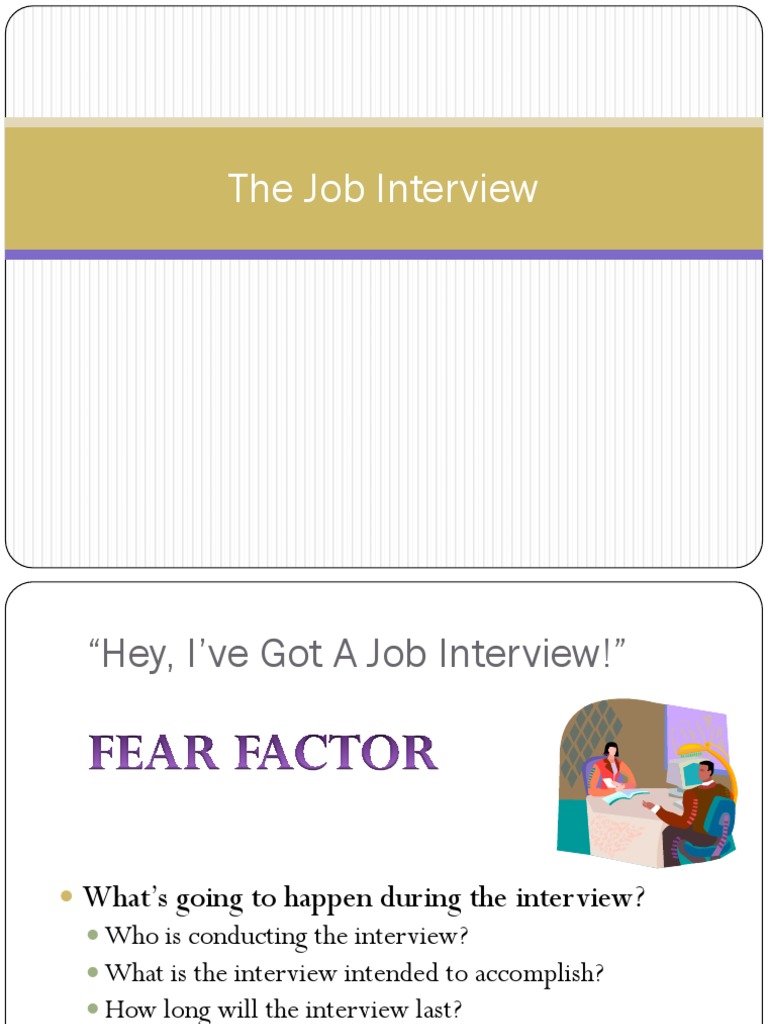 Job Interview | Download Free PDF | Job Interview | Interview