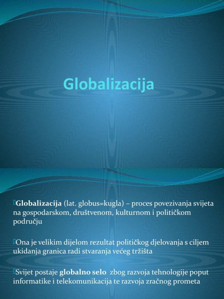 Globalizacija 2 | PDF