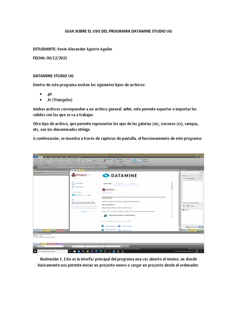 Guia Sobre El Uso Del Programa Datamine Studio Ug | PDF | Archivo de computadora