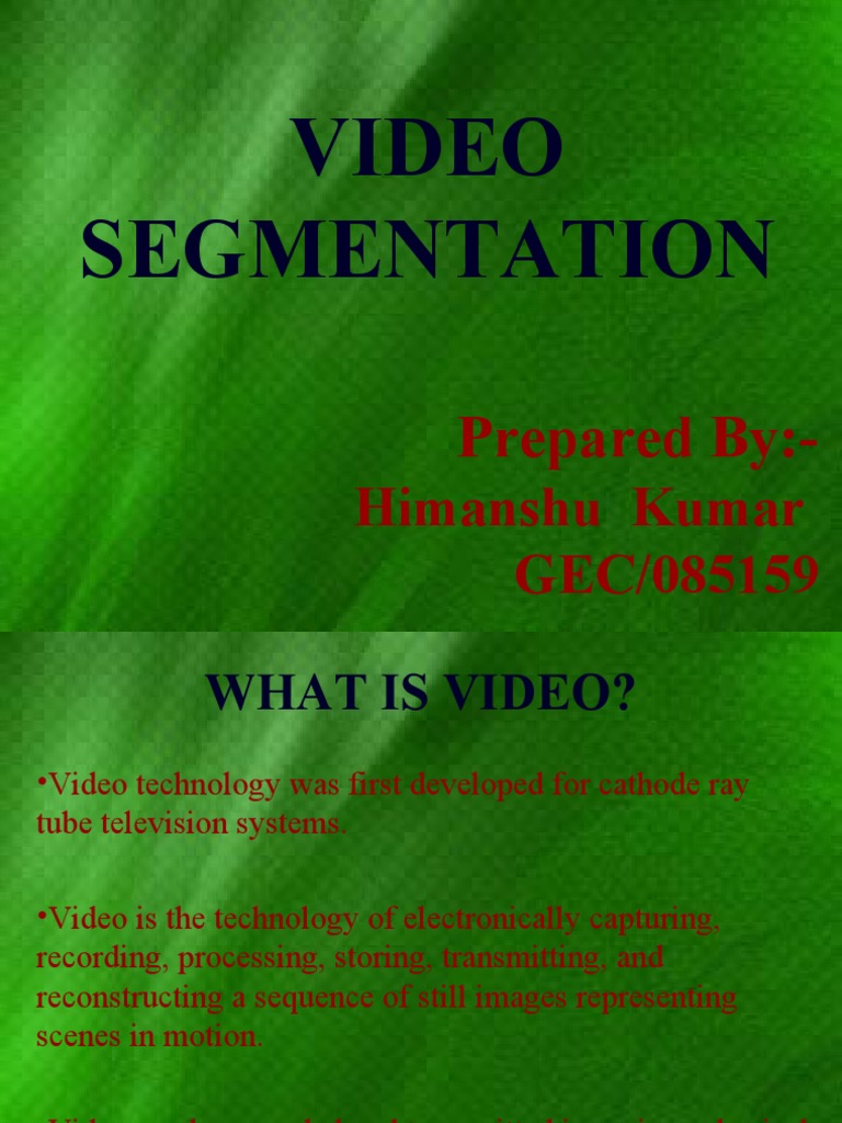 Final | PDF | Image Segmentation | Film Frame